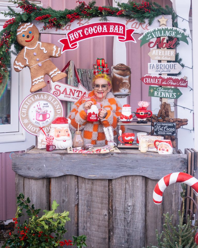 Hot Chocolate Stand am Rosa Haus