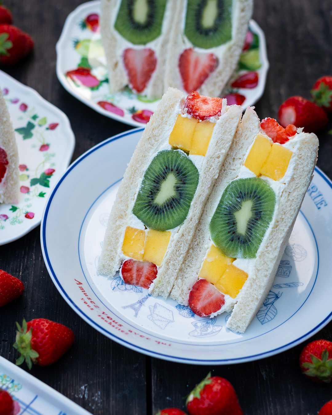 Japanische Fruchtsandwiches (Sando) - Cute Cottage Overload aus dem ...